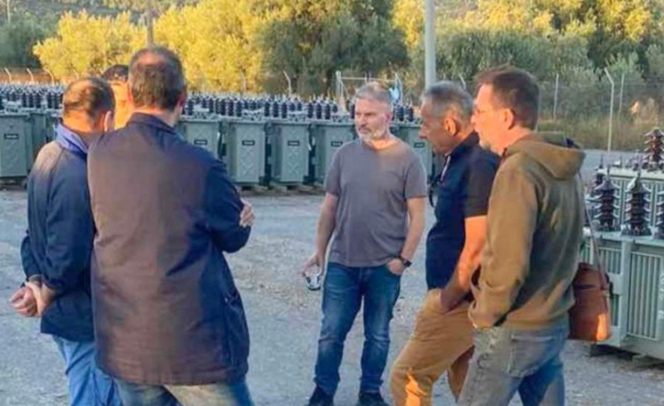 Χαλκίδα: Οι εργαζόμενοι στη φύλαξη των αποθηκών του ΔΕΔΔΗΕ στη Δροσιά ...