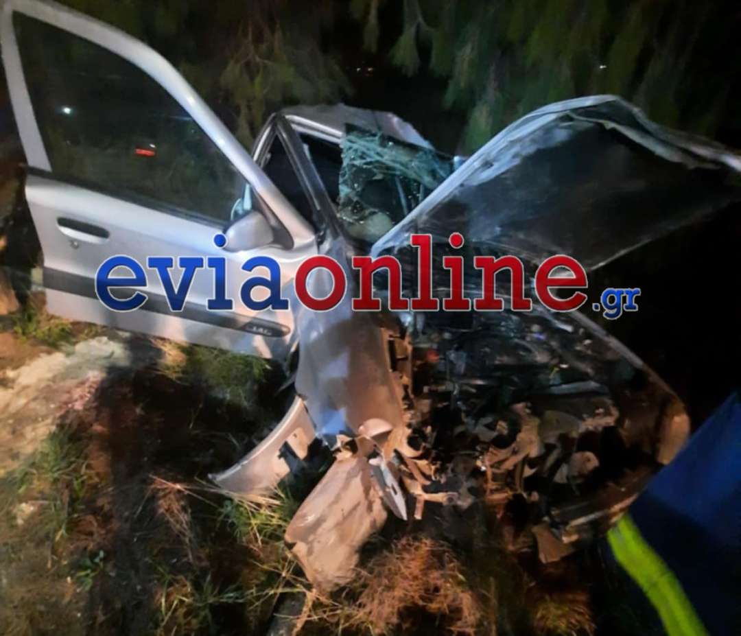 Χαλκίδα-Σφοδρό Τροχαίο: Νέες εικόνες- Νεκρός ο οδηγός του Ι.Χ. που ...