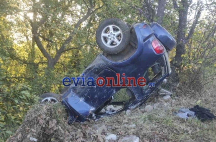 Εύβοια: Νέο σφοδρό τροχαίο – Τζιπ τούμπαρε δίπλα σε ποτάμι – 2 ...