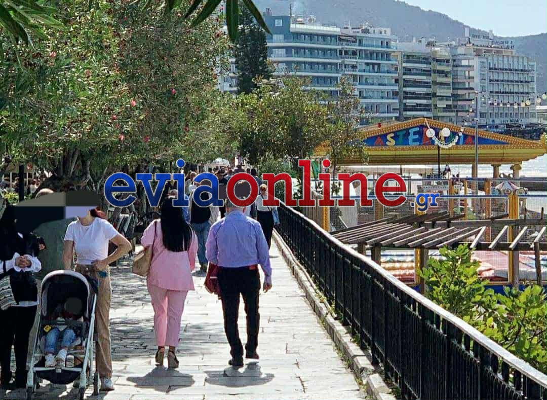 Κατάμεστη η παραλία της Χαλκίδας για το τριήμερο της 28ης Οκτωβρίου ...